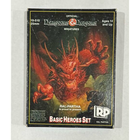 Ral Partha | Accents | Ral Partha 510 Dungeons Dragons Basic Heroes Set ...